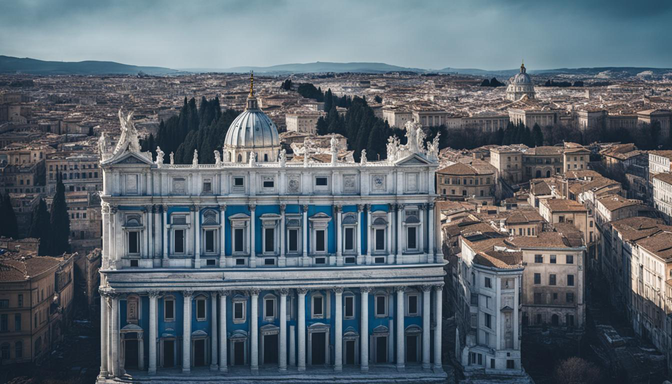 Ultramarine Utopia: Rome Reimagined in 2500